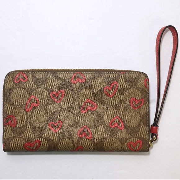 Coach | Bags | Coach Heart Wristlet Wallet Phone Case Bag Nwt | Poshmark